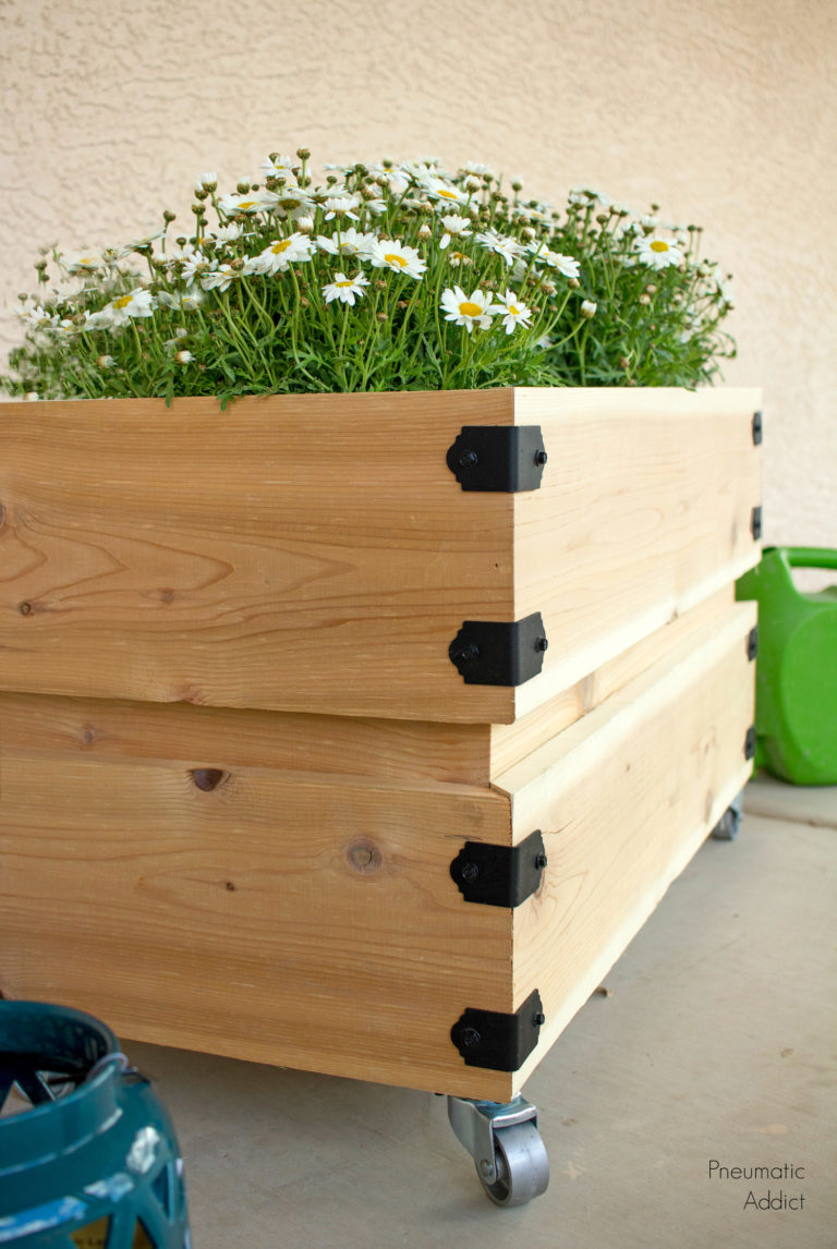 DIY: How to Build a Simple Rolling Planter – Go Build, The Fastest Way ...