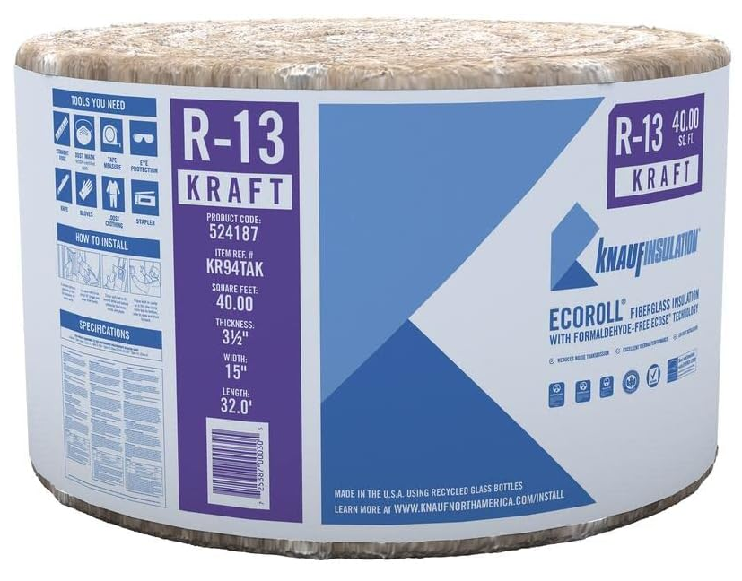 Knauf R13 KFR 3.5" X 15" X 62.66' 78.33sf (0.54¢ / sq. ft.)