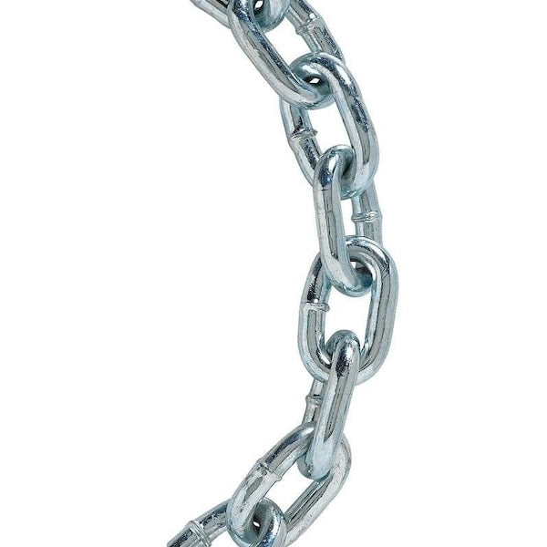 BARON Proof Coil Chain, 3/16 in, 30 Grade, Carbon Steel, Hot-Dipped Ga ...