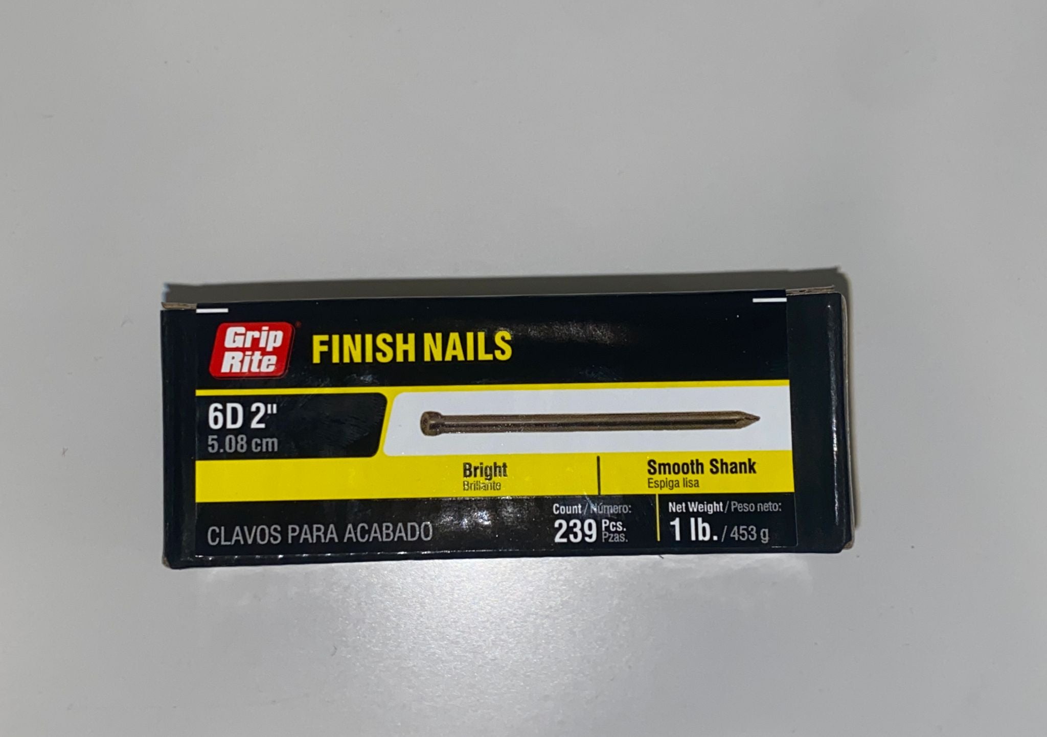 #13 x 2 in. Bright (6D) Finish Nails (1 lb.-Pack)